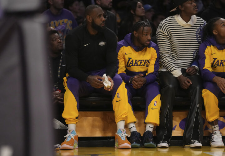 LeBron and Bronny James make history as the NBA's first father-son duo to play together | The ...